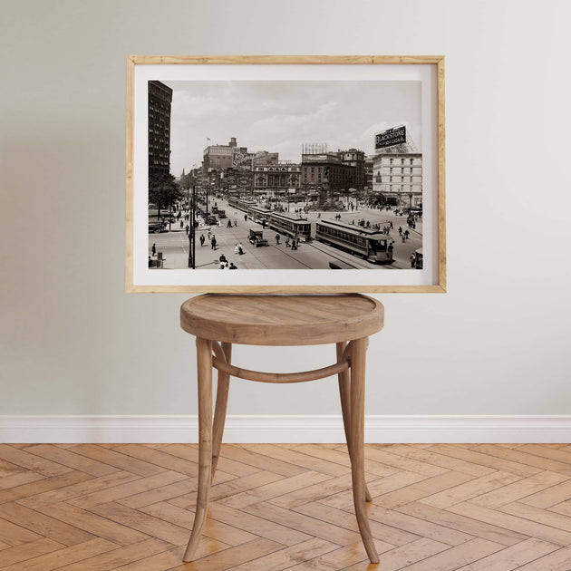 Detroit Woodward Ave 1915 Wall Art – Pediment Publishing