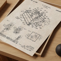 Rock 'Em Sock 'Em Robot Patent Wall Art (Color and 4 Design Options ...