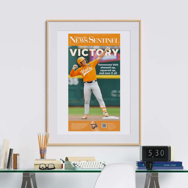 Tennessee Volunteers 2024 College World Series Victory Front Page Wall ...