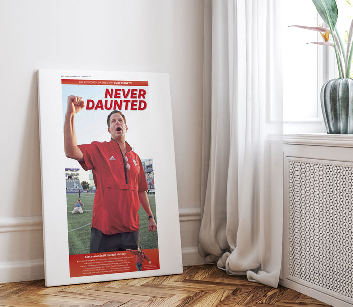 IU Coach Curt Cignetti Coach of the Year Front Page Wall Art – Pediment ...