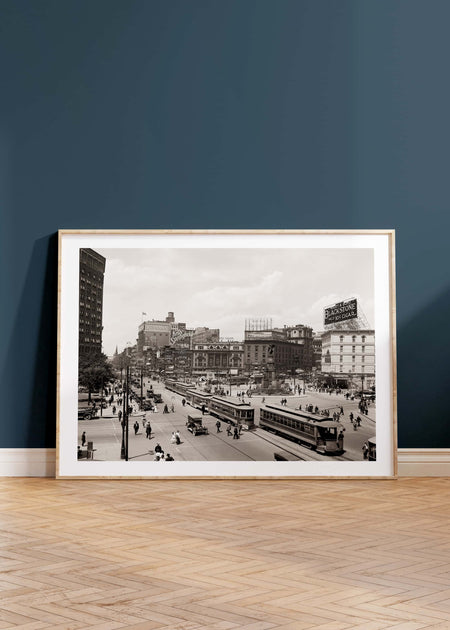Detroit Woodward Ave 1915 Wall Art – Pediment Publishing