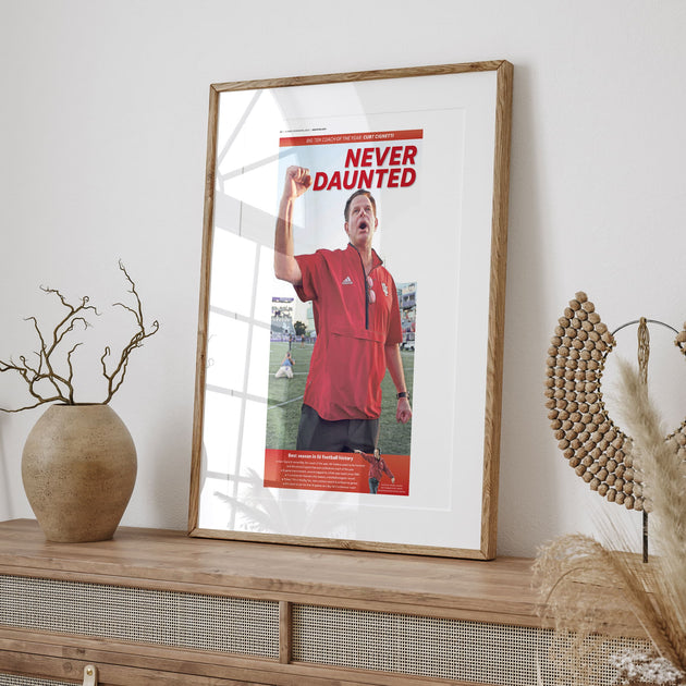 IU Coach Curt Cignetti Coach of the Year Front Page Wall Art – Pediment ...