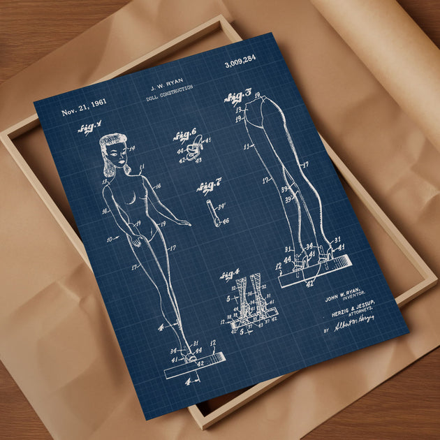 Doll Patent Poster (4 Design Options) – Pediment Publishing