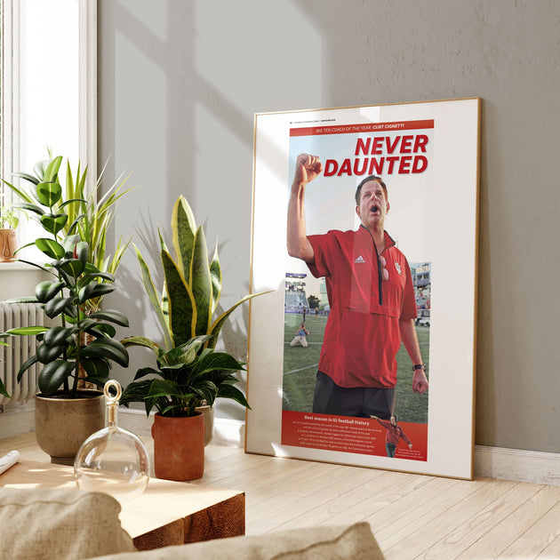 IU Coach Curt Cignetti Coach of the Year Front Page Wall Art – Pediment ...