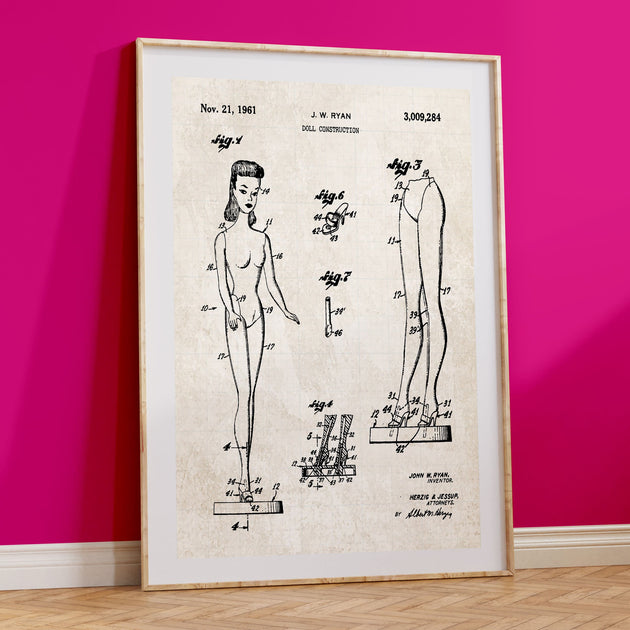Doll Patent Poster (4 Design Options) – Pediment Publishing