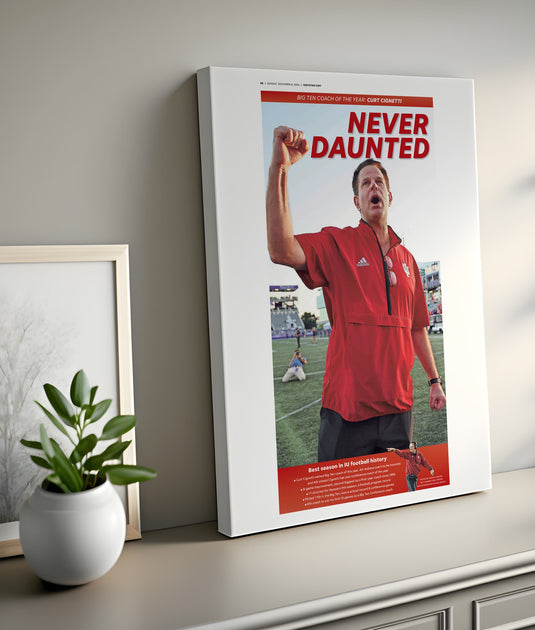 IU Coach Curt Cignetti Coach of the Year Front Page Wall Art – Pediment ...