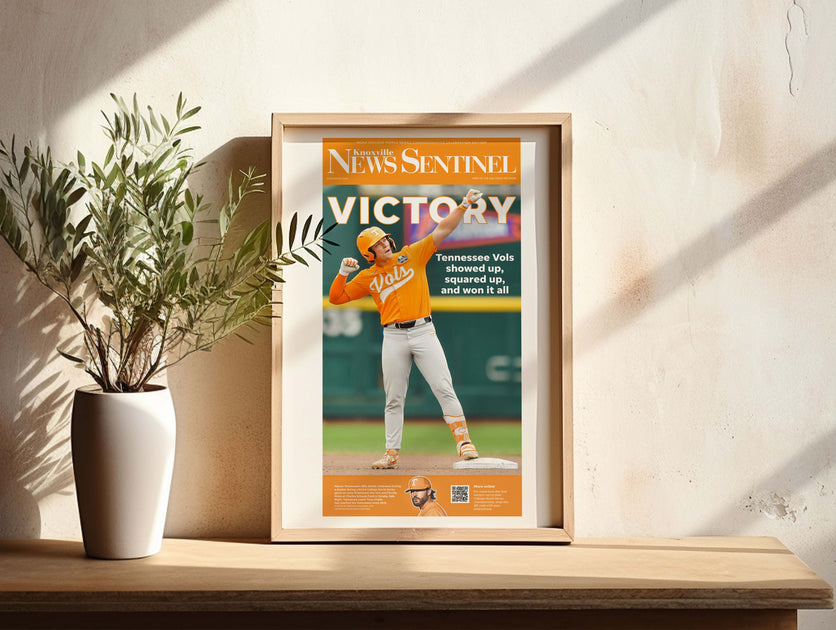 Tennessee Volunteers 2024 College World Series Victory Front Page Wall ...