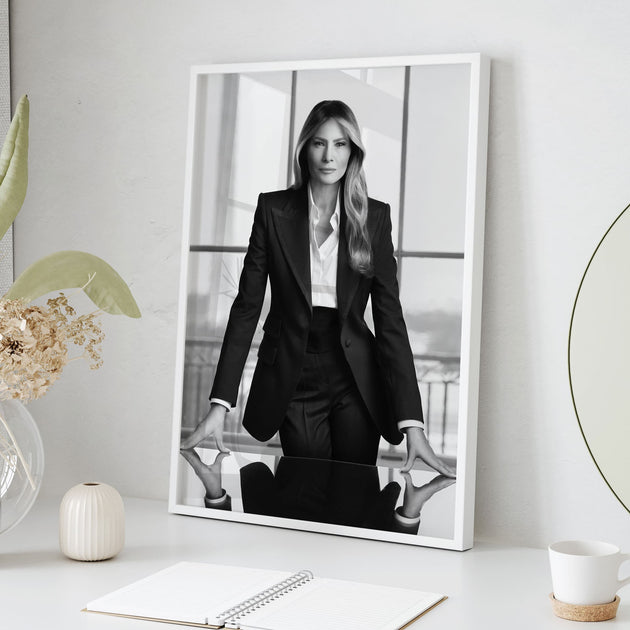 First Lady Melania Trump Portrait Wall Art – Pediment Publishing