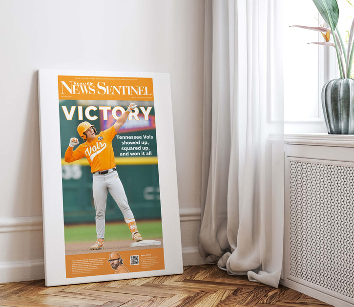 Tennessee Volunteers 2024 College World Series Victory Front Page Wall ...