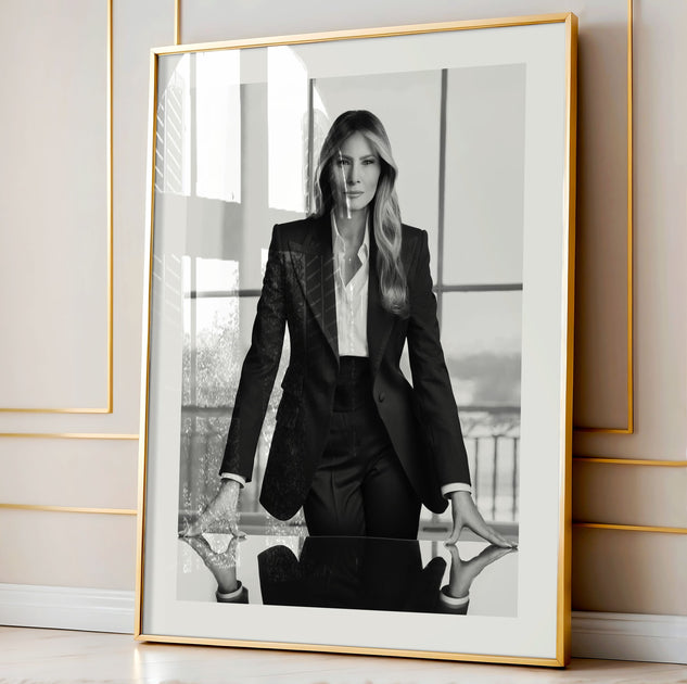 First Lady Melania Trump Portrait Wall Art – Pediment Publishing