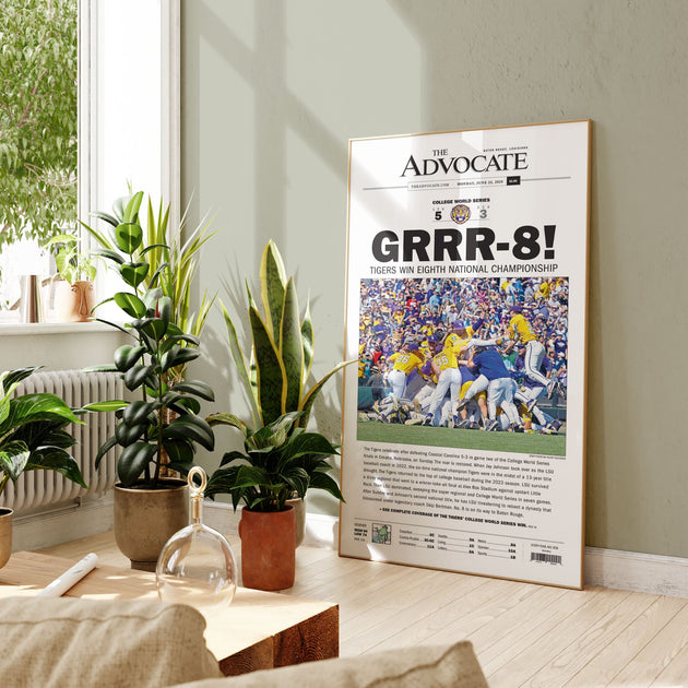 GRRR-8! LSU 2025 College World Series Champs Front Page – Pediment ...