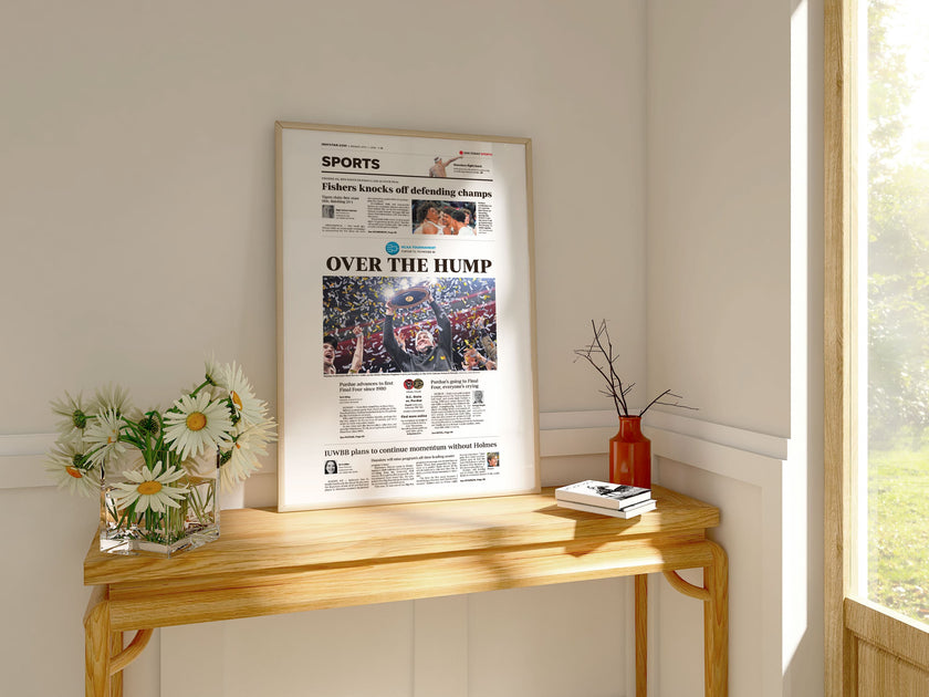 Purdue Over the Hump IndyStar Front Page Wall Art – Pediment Publishing
