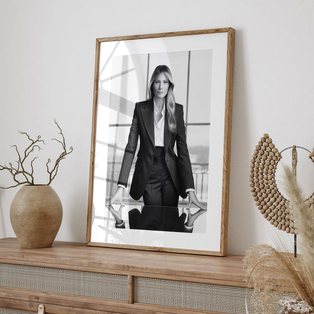 First Lady Melania Trump Portrait Wall Art – Pediment Publishing