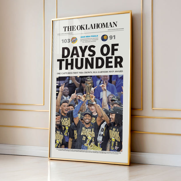 OKC Thunder Days of Thunder Front Page – Pediment Publishing