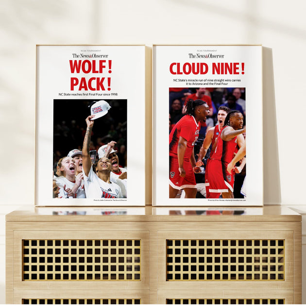 News & Observer's NC State Women's Basketball Wolf Pack Front Page Wal ...