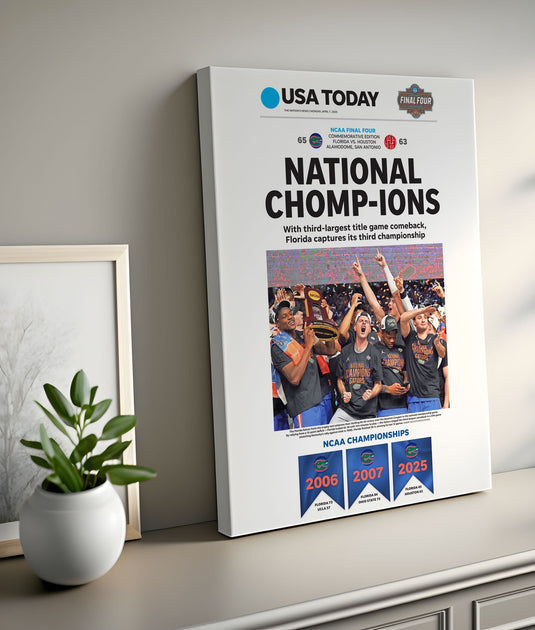 Florida Gators National Chomp-ions USA TODAY Front Page – Pediment ...