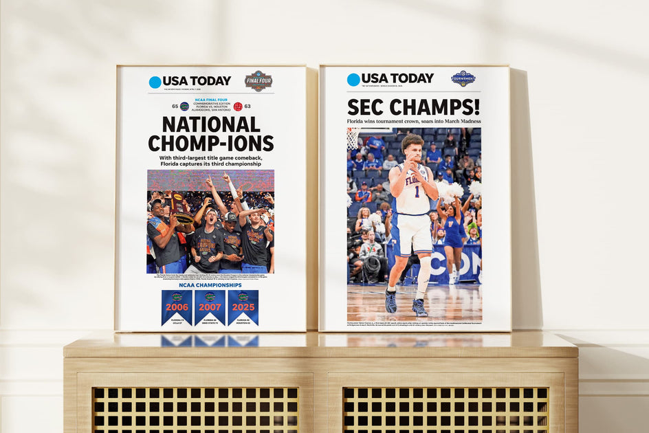 Florida Gators National Chomp-ions USA TODAY Front Page – Pediment ...