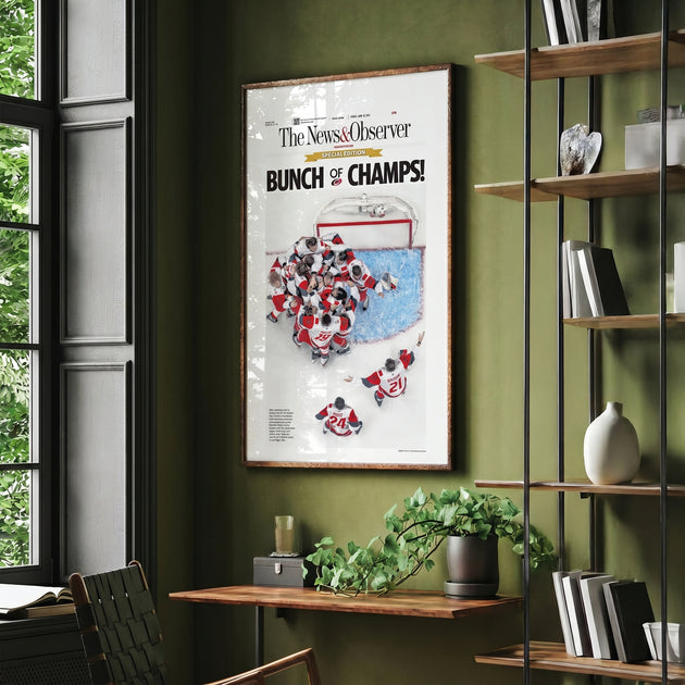 Carolina Hurricanes Bunch of Champs Front Page Wall Art – Pediment ...