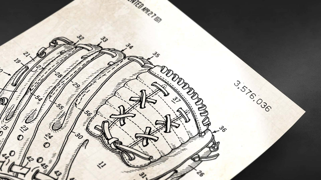 Vintage Baseball Patents Set - Printable Digital Download – Pediment ...