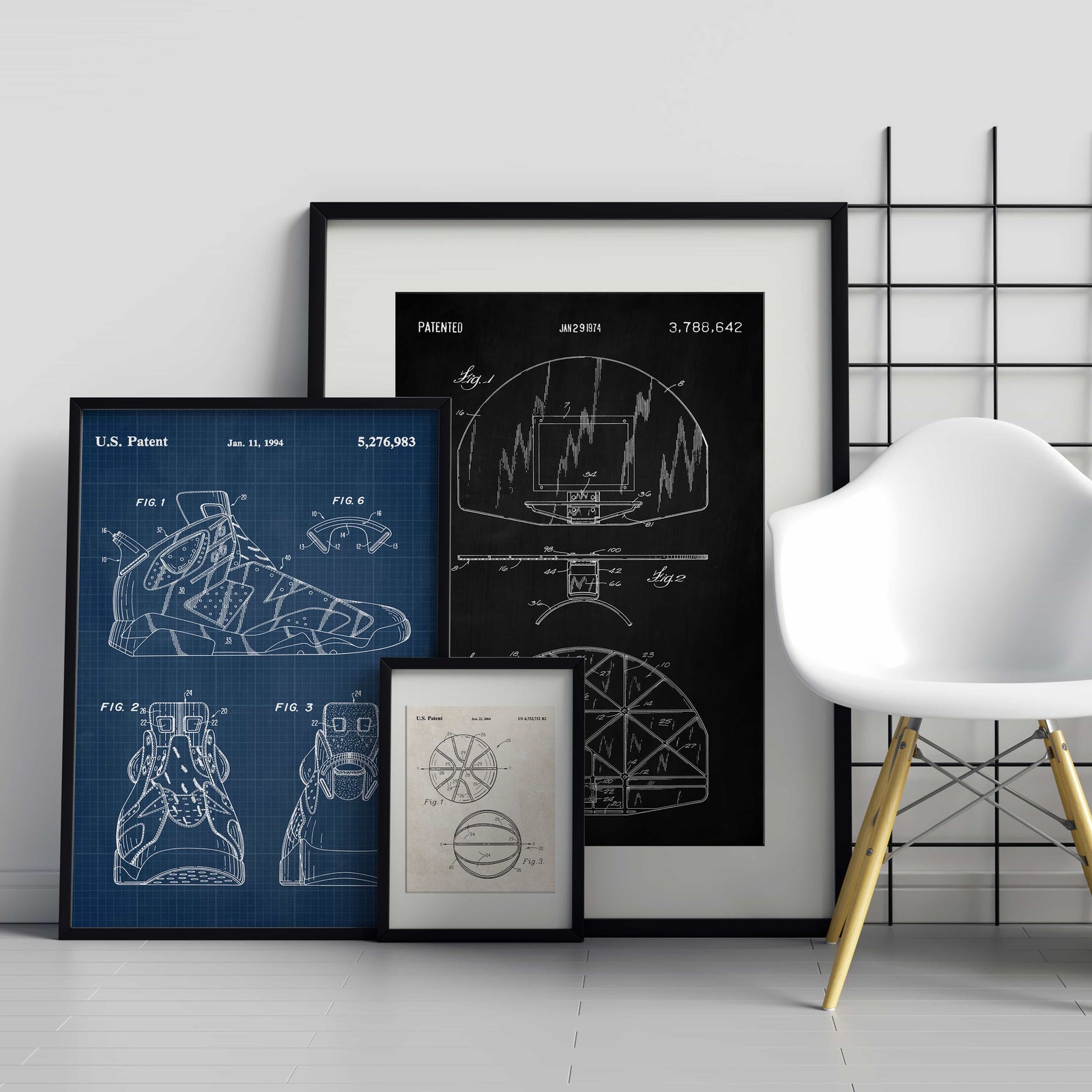 Vintage Basketball Patents Set - Printable Digital Download – Pediment ...
