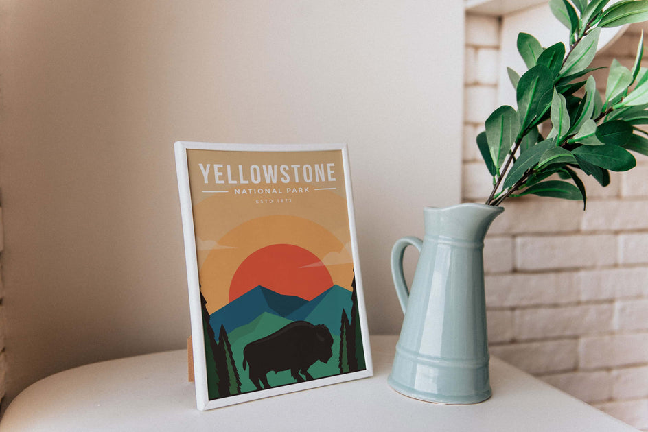 Yellowstone National Park Printable - Digital Download – Pediment ...