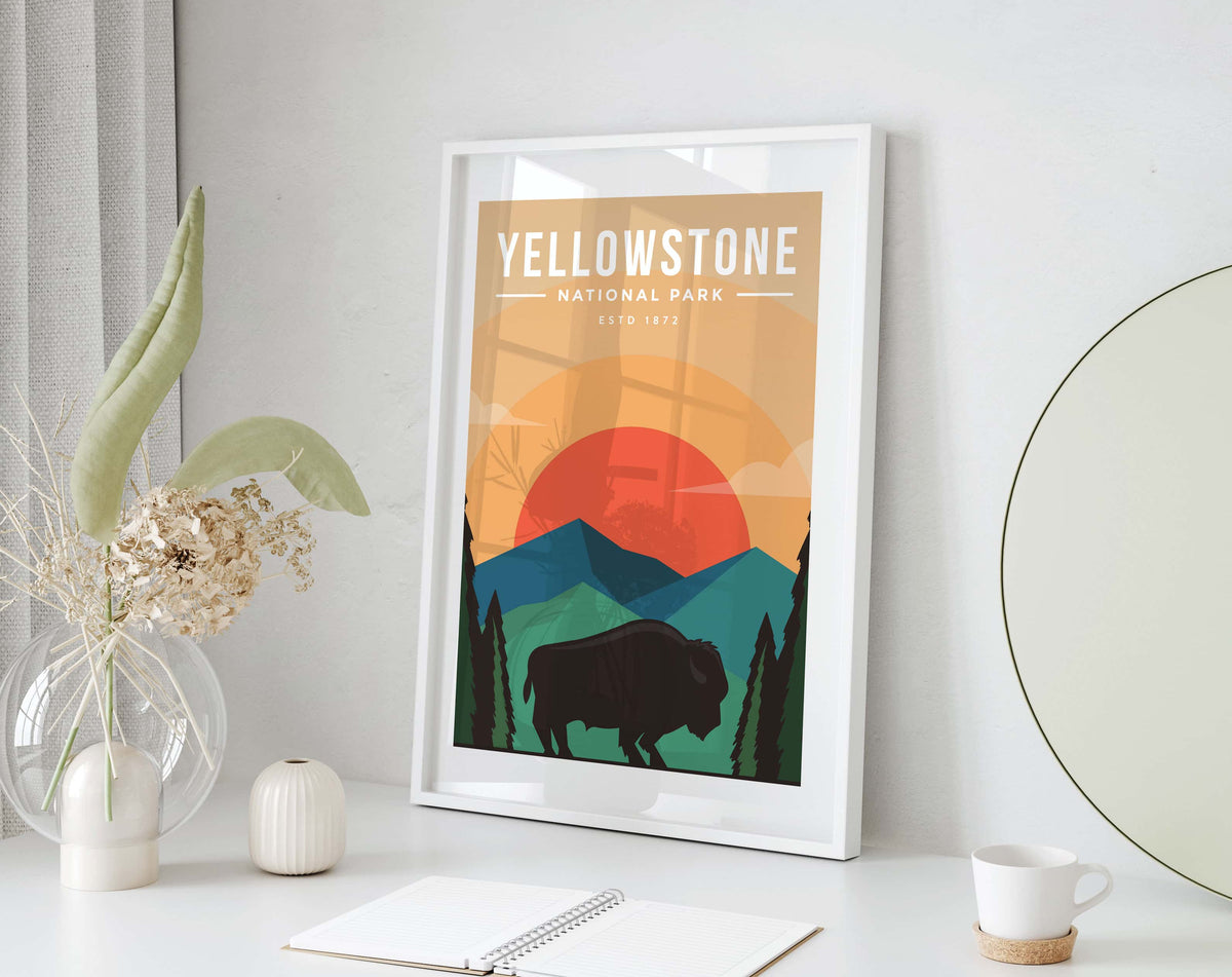 Yellowstone National Park Printable - Digital Download – Pediment ...