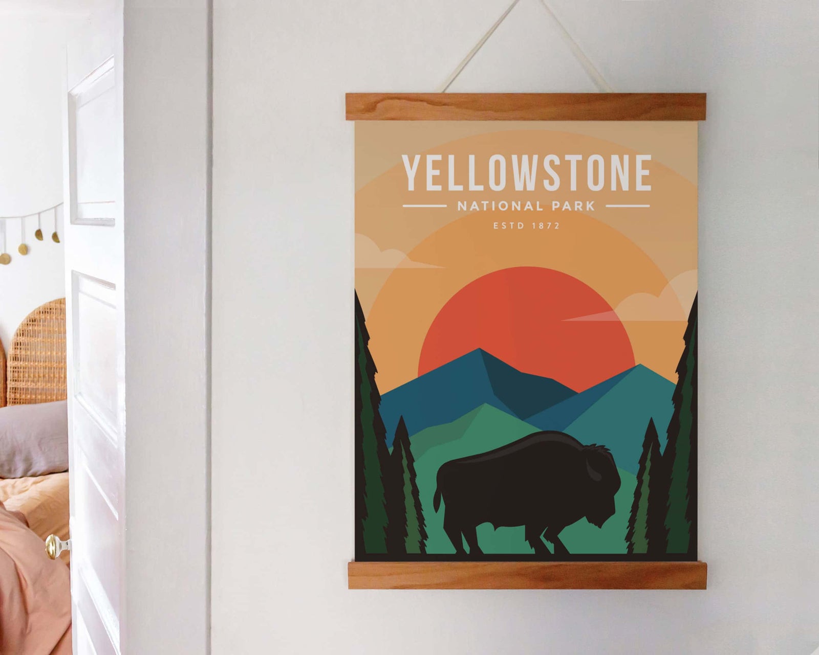 Yellowstone National Park Printable - Digital Download – Pediment ...