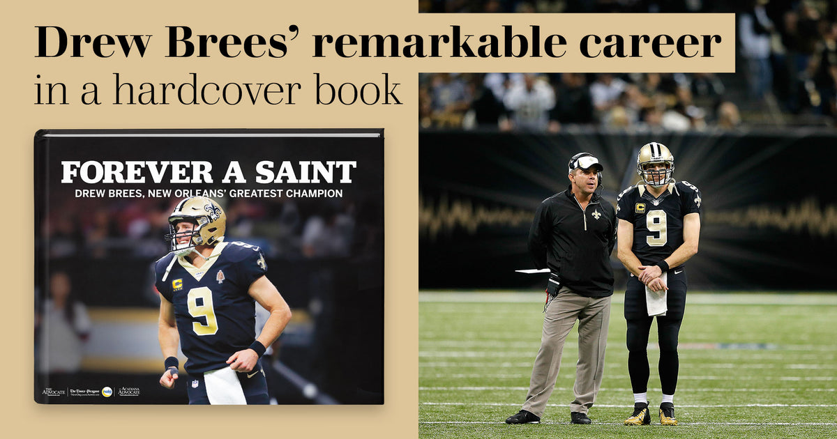 Drew Brees' Remarkable Career in a Hardcover Collector's Book ...