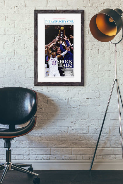 Kansas Jayhawks Shock Chalk Kansas City Star Front Page Poster ...