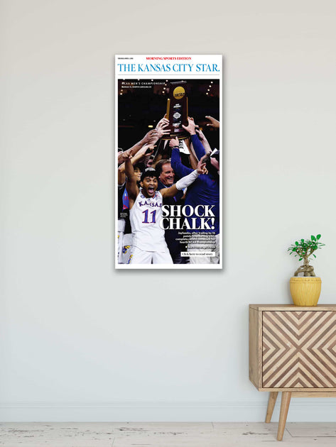 Kansas Jayhawks Shock Chalk Kansas City Star Front Page Poster ...