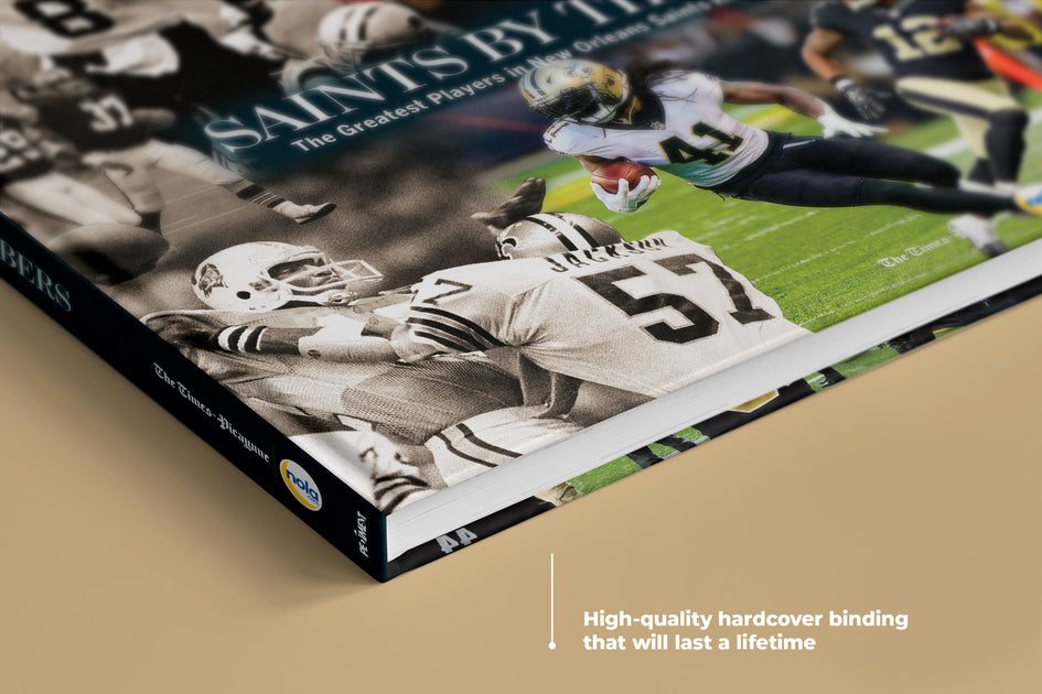 New Orleans Saints by the Numbers Pictorial History Hardcover Book ...