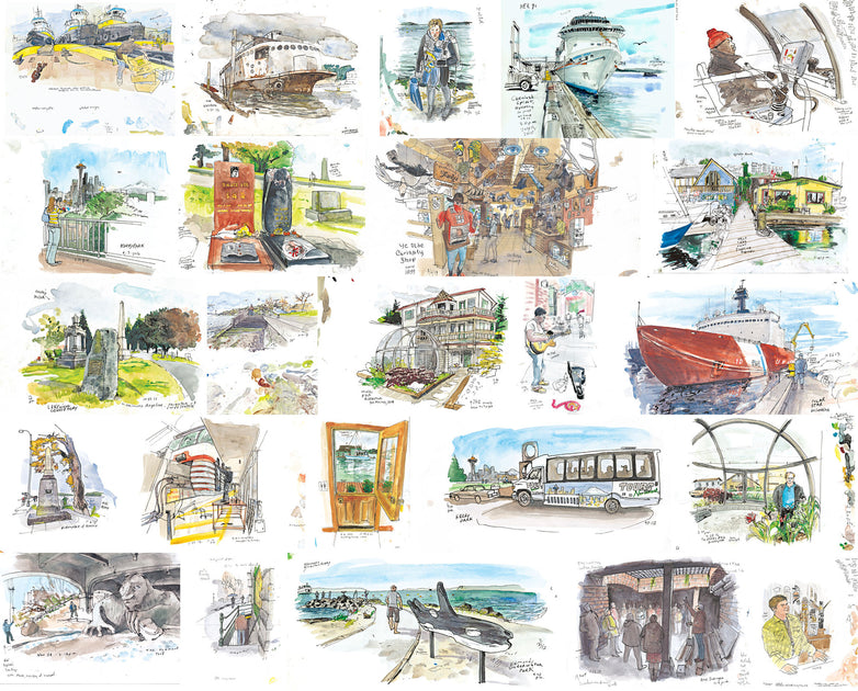 Seattle Sketcher Book by Seattle Times Artist Gabriel Campanario ...