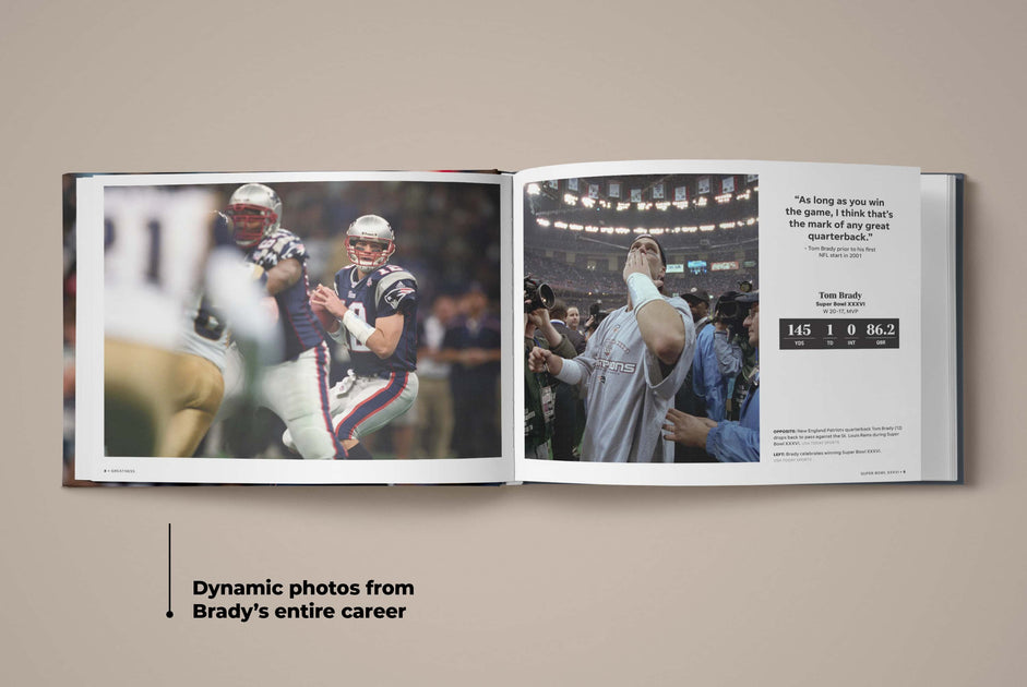 Greatness: Tom Brady's Legendary Career - Hardcover Coffee-Table Book ...
