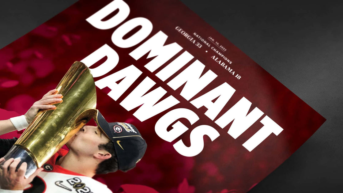 Dominant Dawgs UGA National Championship Poster – Pediment Publishing