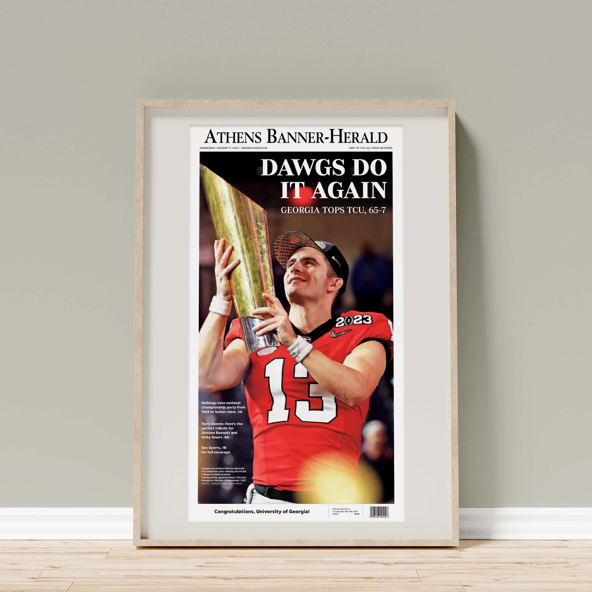 Dawgs Do It Again Front Page Poster – Pediment Publishing