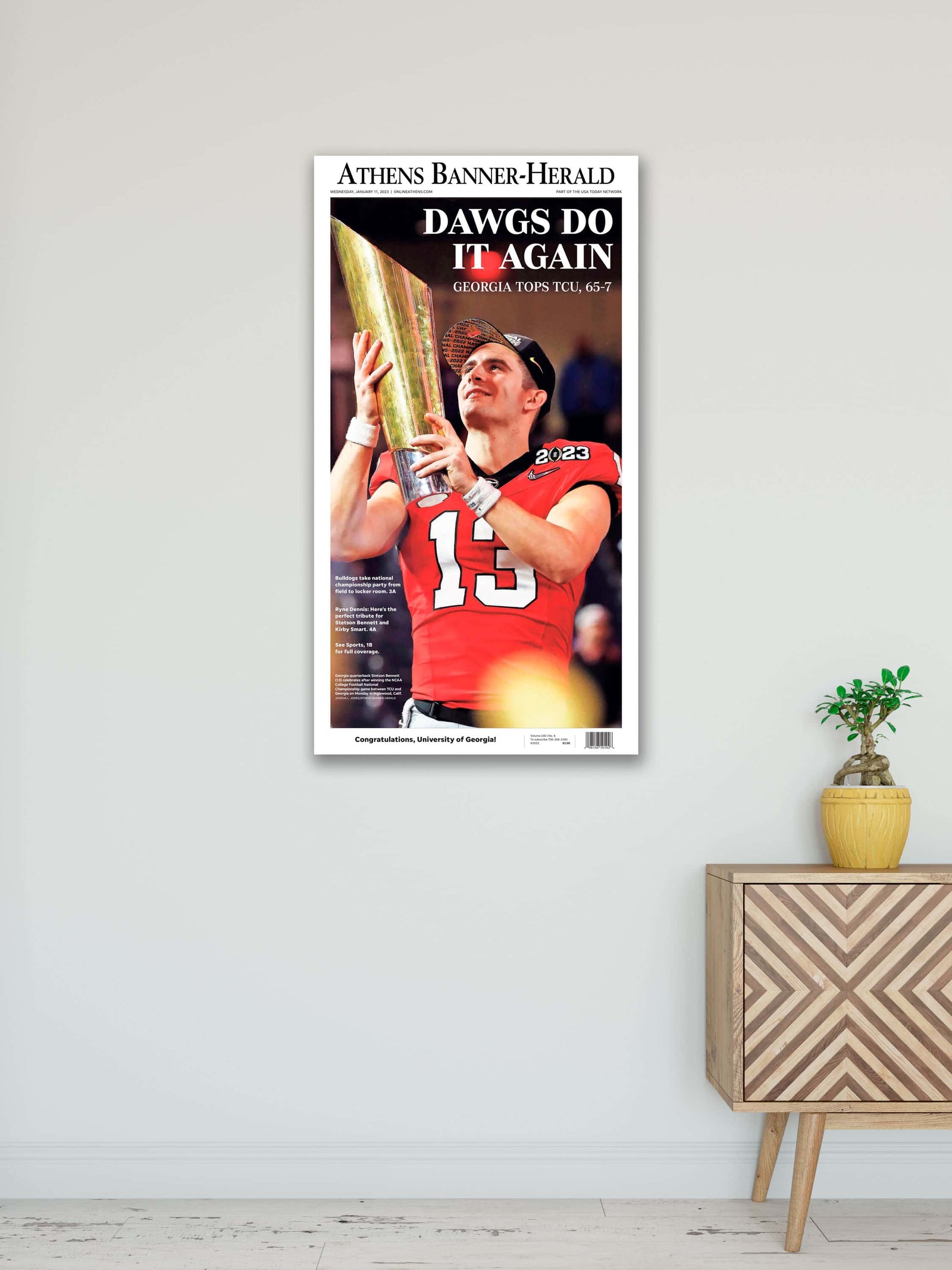 Dawgs Do It Again Front Page Poster – Pediment Publishing