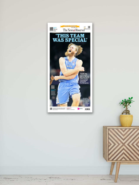 UNC Tar Heels This Team Was Special Front Page Poster – Pediment Publishing